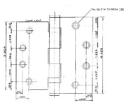Hager BB1279 3.5x3.5in Hinge-Full Mortise-Standard Weight-Ball Bearing ...