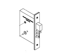 KABA M76/A1DL1W626 E-Plex 5000Series - American Standard Mortise with ...