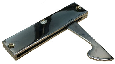 Rockwood RM760 625 Concealed Edge Pull - Polished Chrome Plated Brass